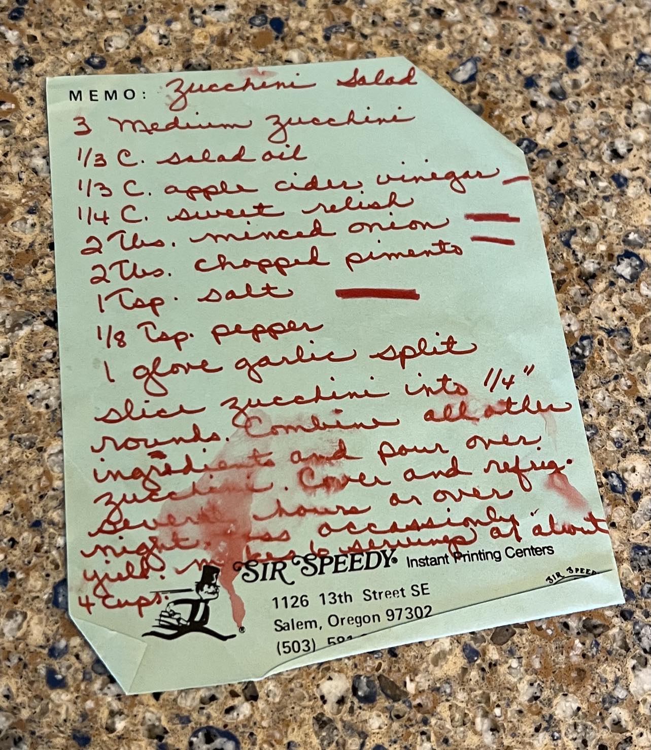 Cooking Through Vintage Recipes: Easy Fresh Zucchini Salad
